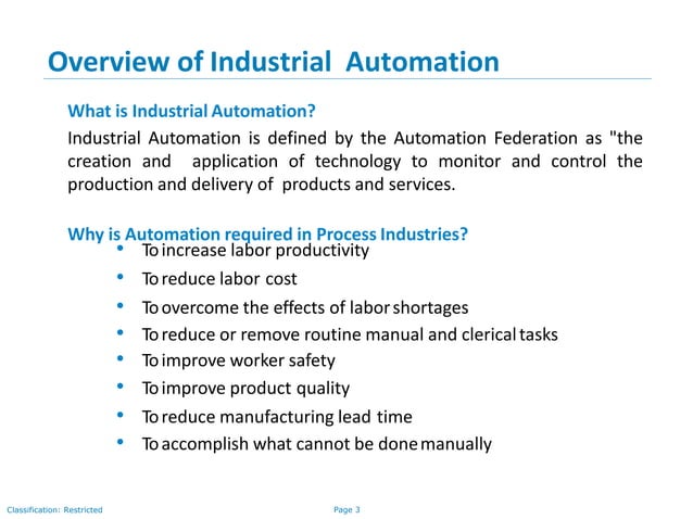 Industrial Automation - Introduction | PPT