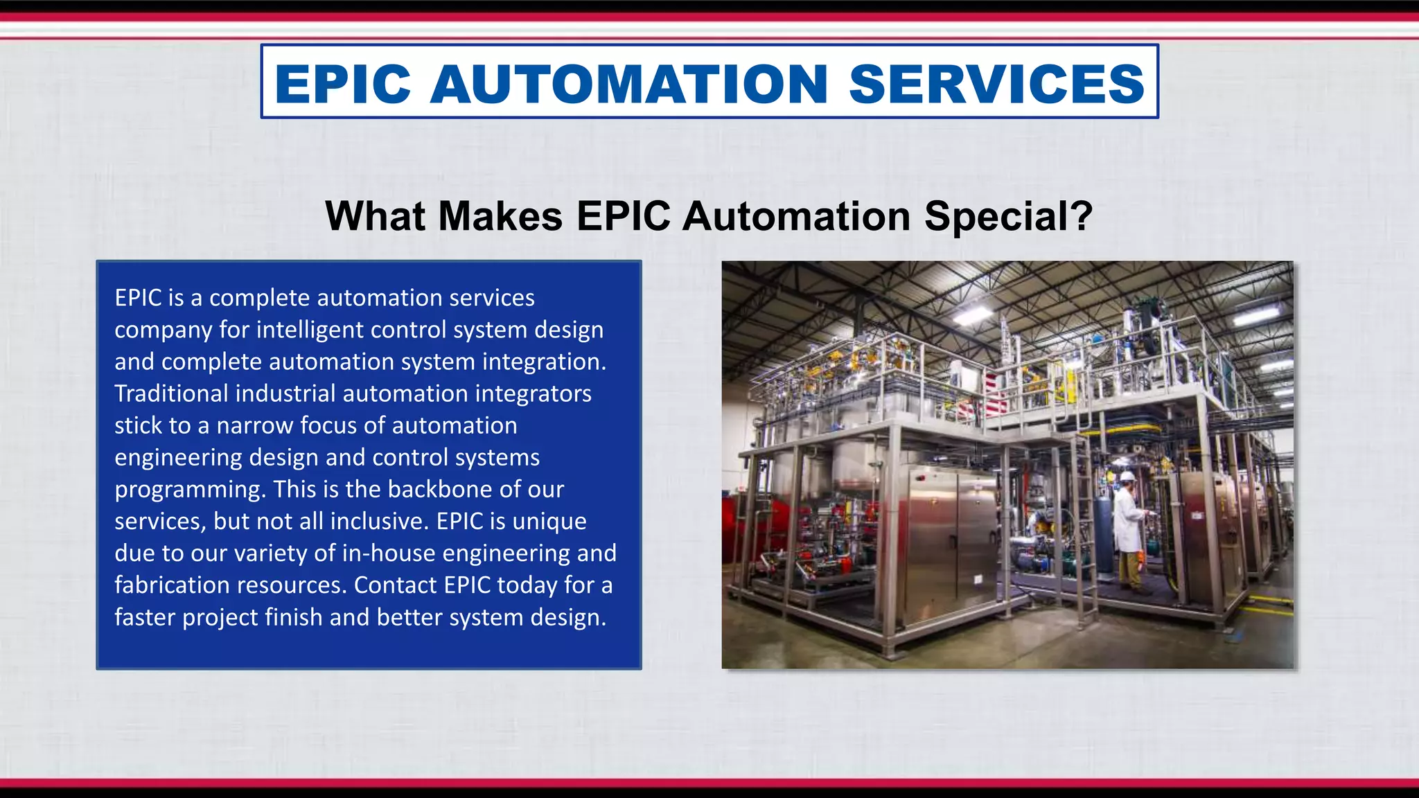Industrial Automation Engineering - EPIC Industrial Automation | PPTX