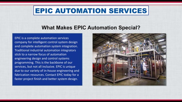 Industrial Automation Engineering - EPIC Industrial Automation | PPT