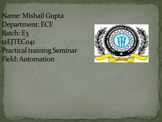 Industrialautomation final | PPTX