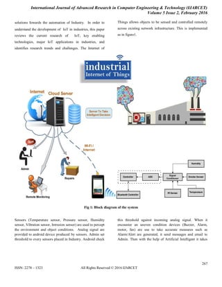 Industrial automation using internet of things | PDF | Internet of ...