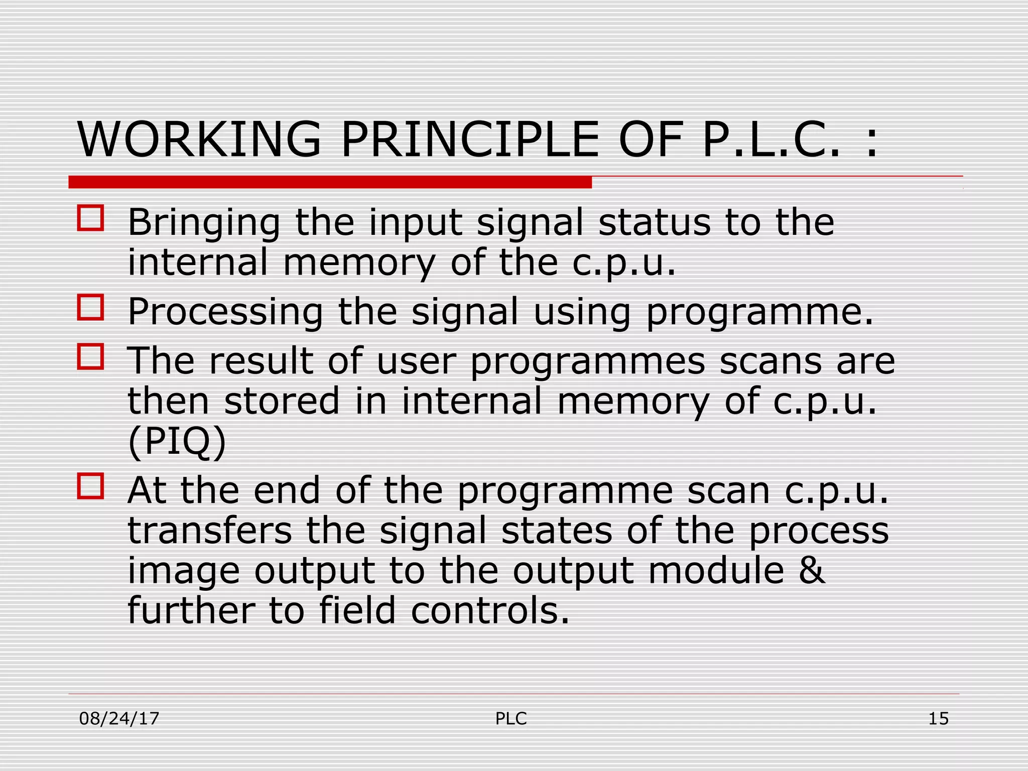 Industrial automation using programmable logic controller (plc) | PPT