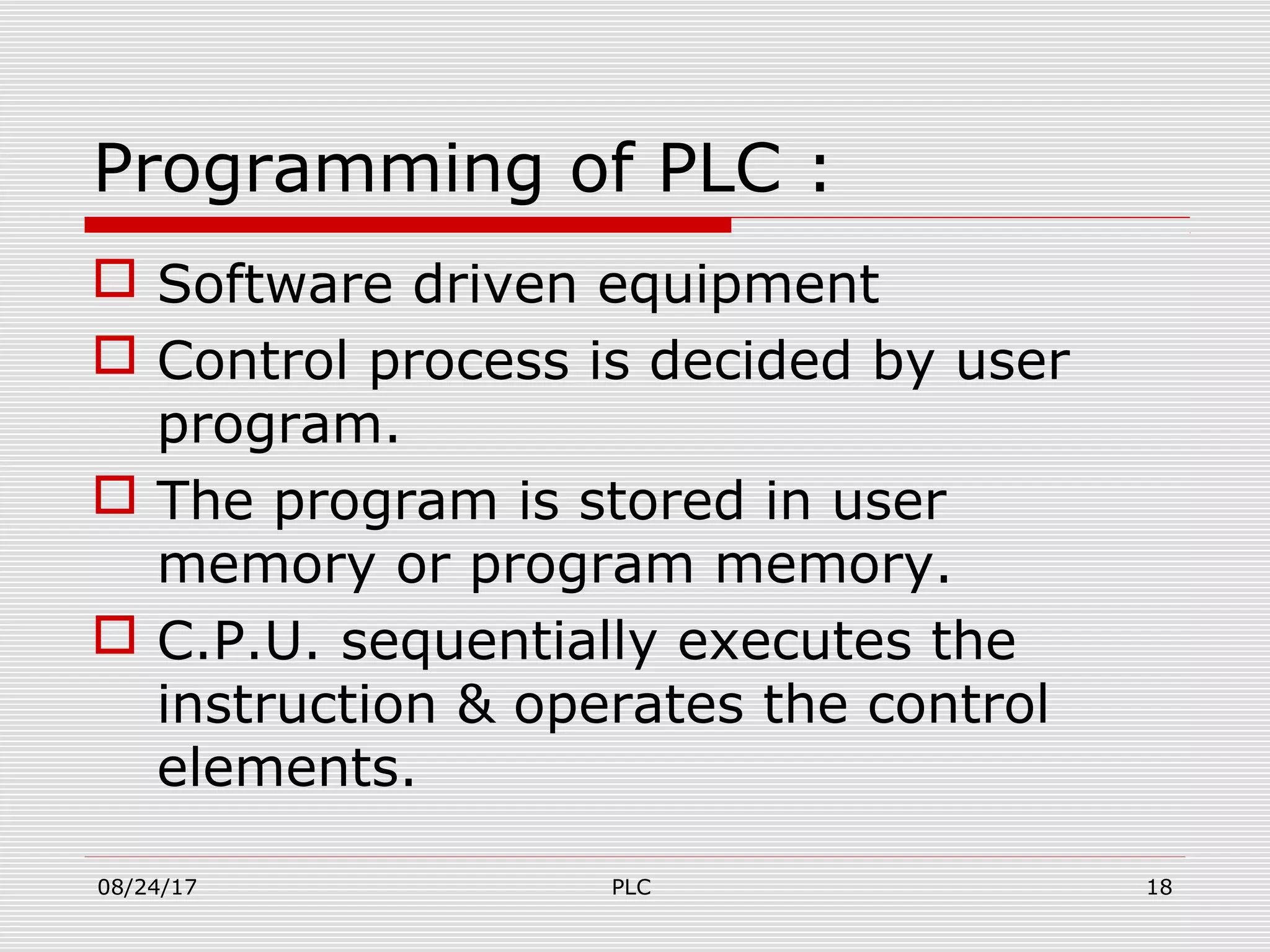 Industrial automation using programmable logic controller (plc) | PPT