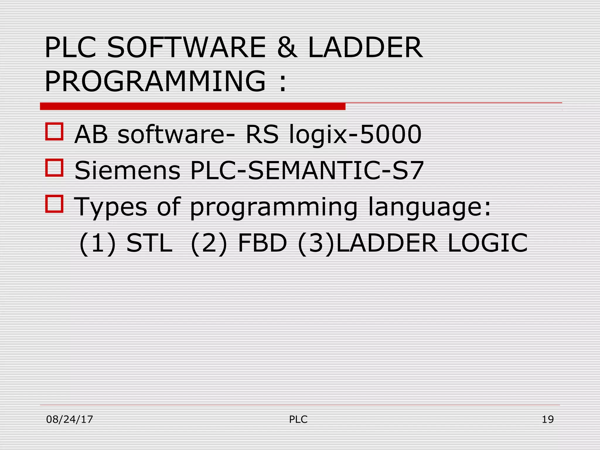 Industrial automation using programmable logic controller (plc) | PPT