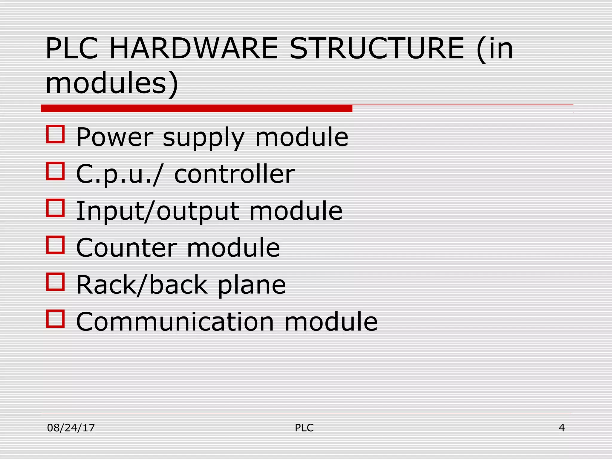 Industrial automation using programmable logic controller (plc) | PPT