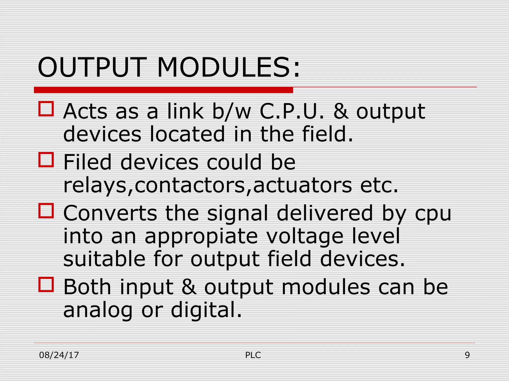 Industrial automation using programmable logic controller (plc) | PPT