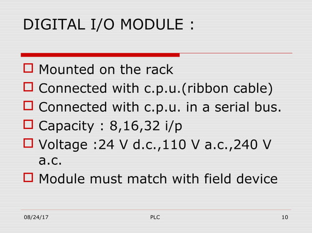 Industrial automation using programmable logic controller (plc) | PPT
