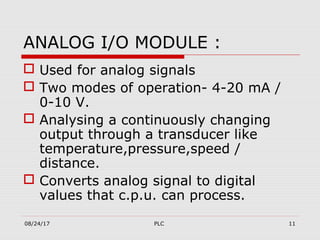 Industrial automation using programmable logic controller (plc) | PPT