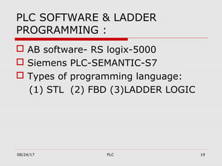 Industrial automation using programmable logic controller (plc) | PPT