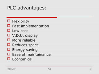 Industrial automation using programmable logic controller (plc) | PPT