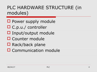 Industrial automation using programmable logic controller (plc) | PPT