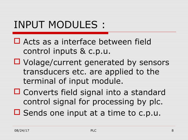Industrial automation using programmable logic controller (plc) | PPT