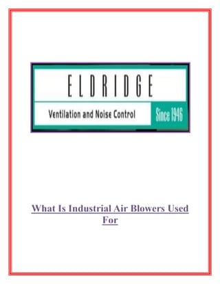 Industrial Blowers | PDF