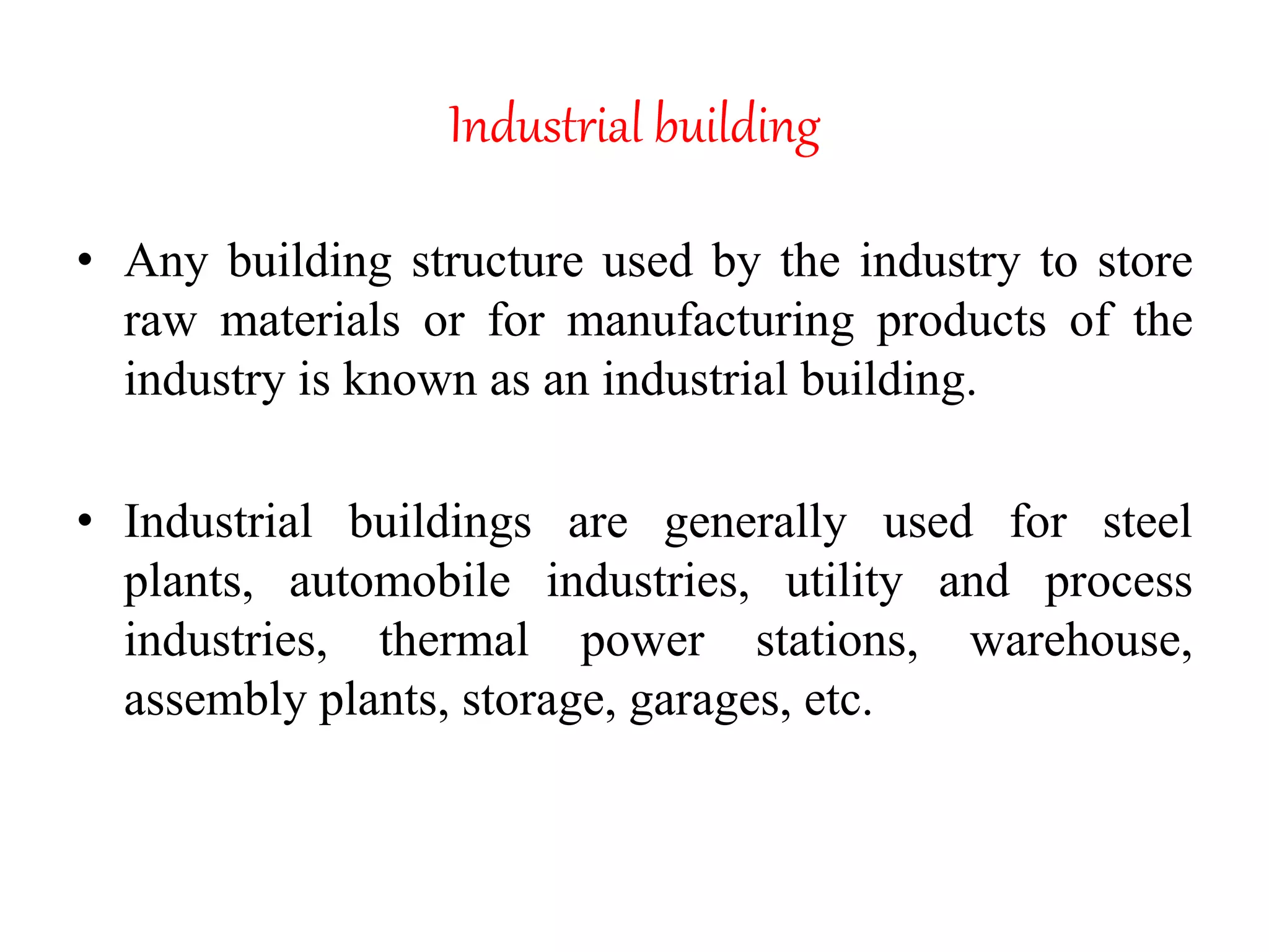 Industrial building | PPTX