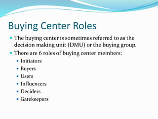 Industrial buyer behaviour | PPTX