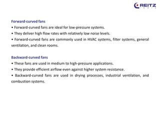INDUSTRIAL CENTRIFUGAL FANS FACILITATE MECHANIZATION OF PRODUCTION ...