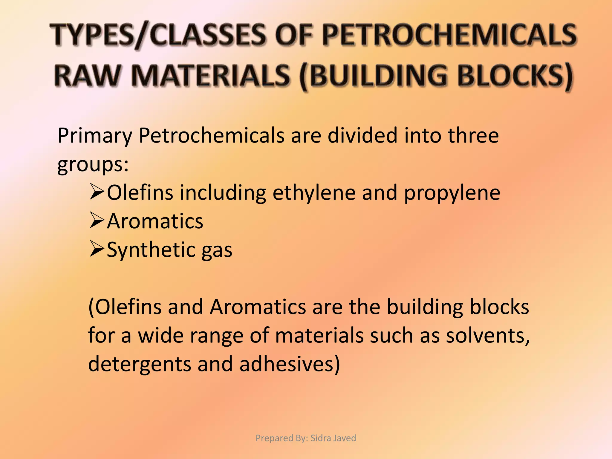 Petrochemicals | PPTX
