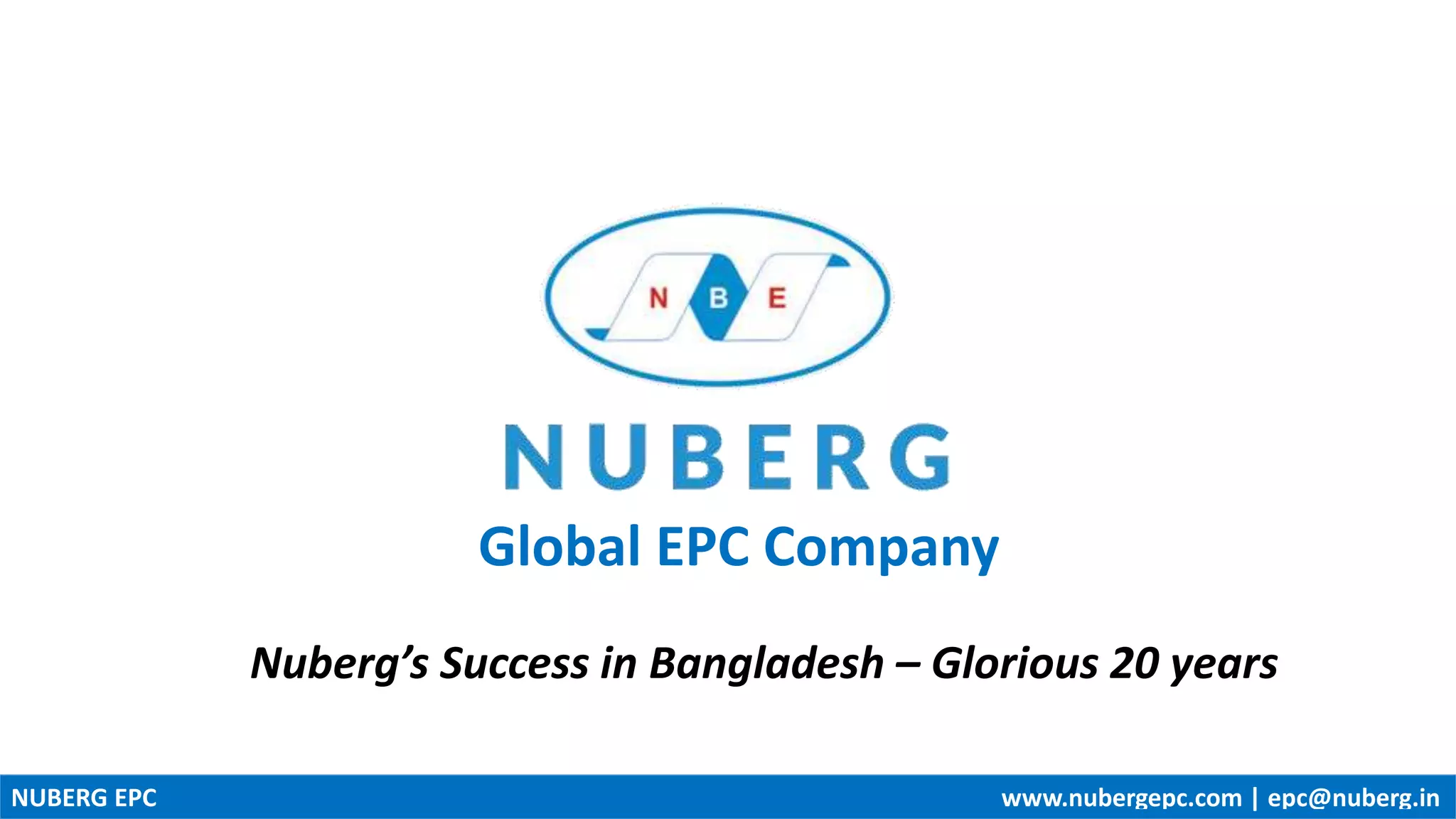 Projects Executed by Nuberg in Bangladesh | PPTX