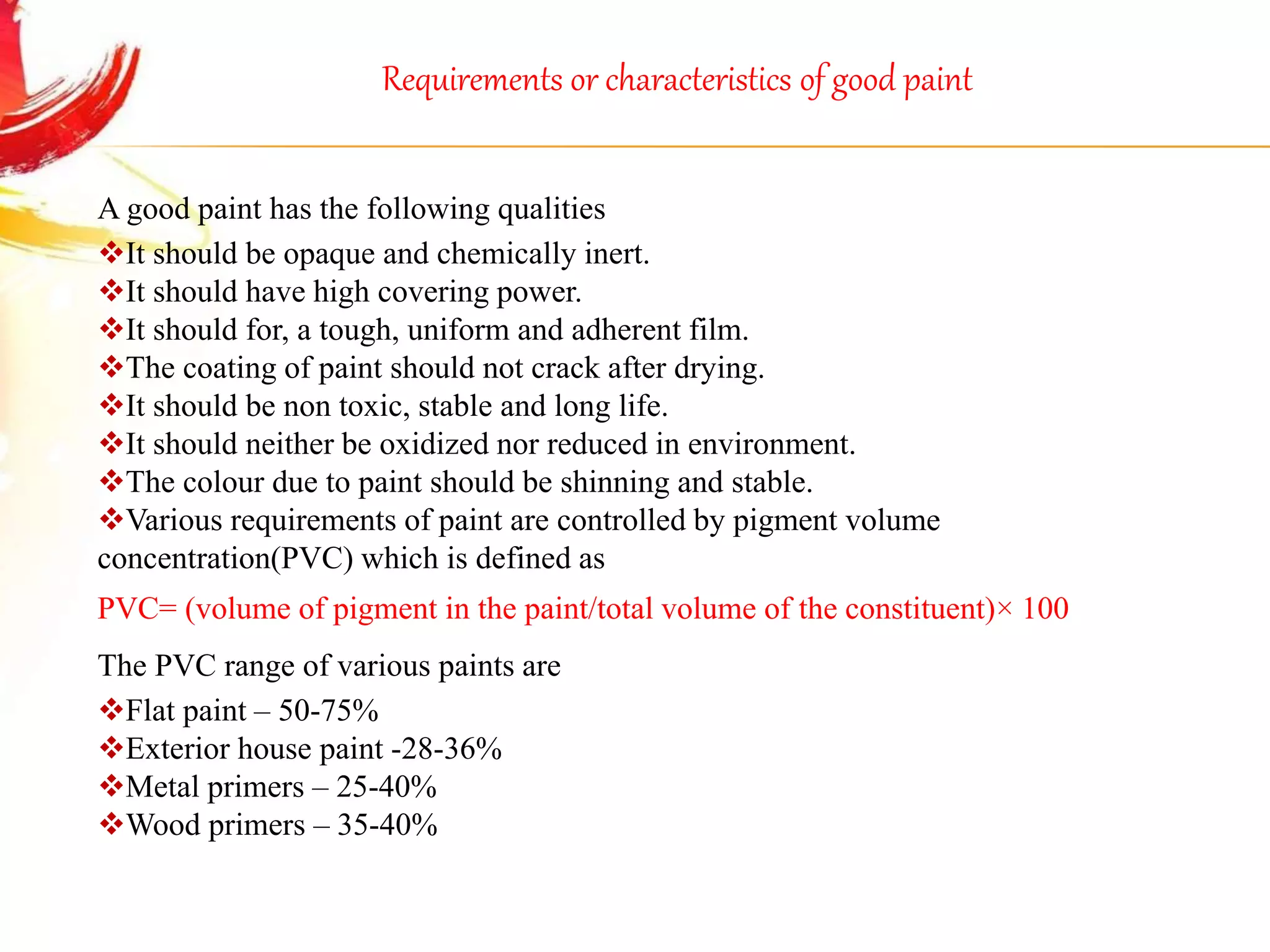 Industrial chemistry paint ppt | PPTX