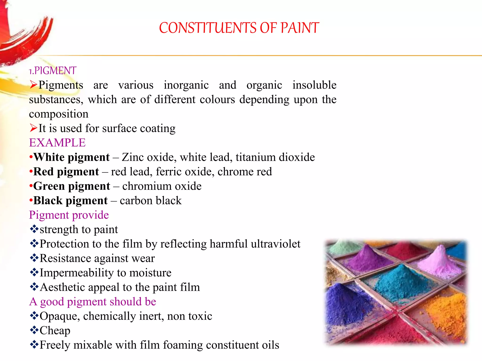 Industrial chemistry paint ppt | PPTX