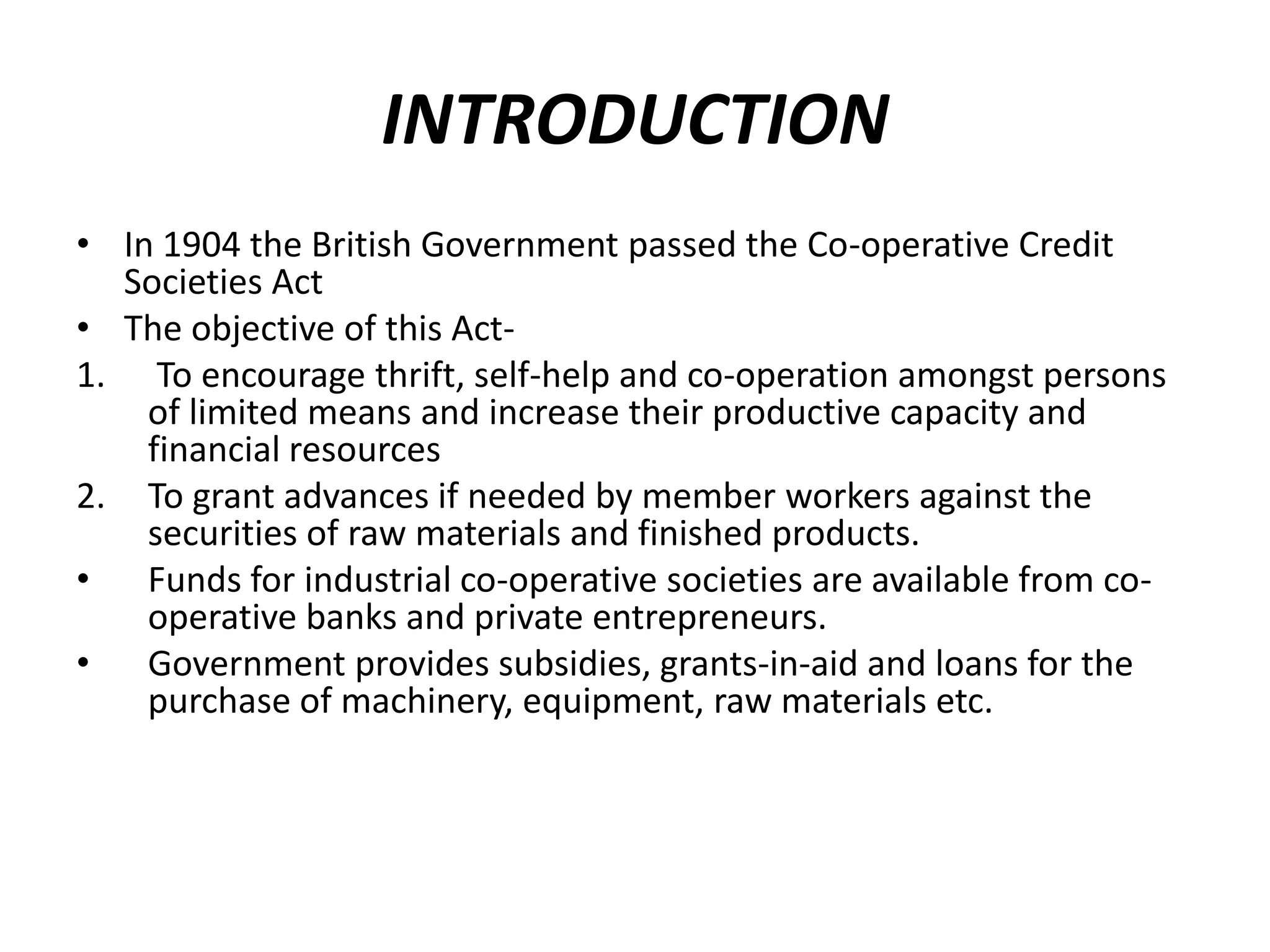 Industrial co operative societies | PPTX