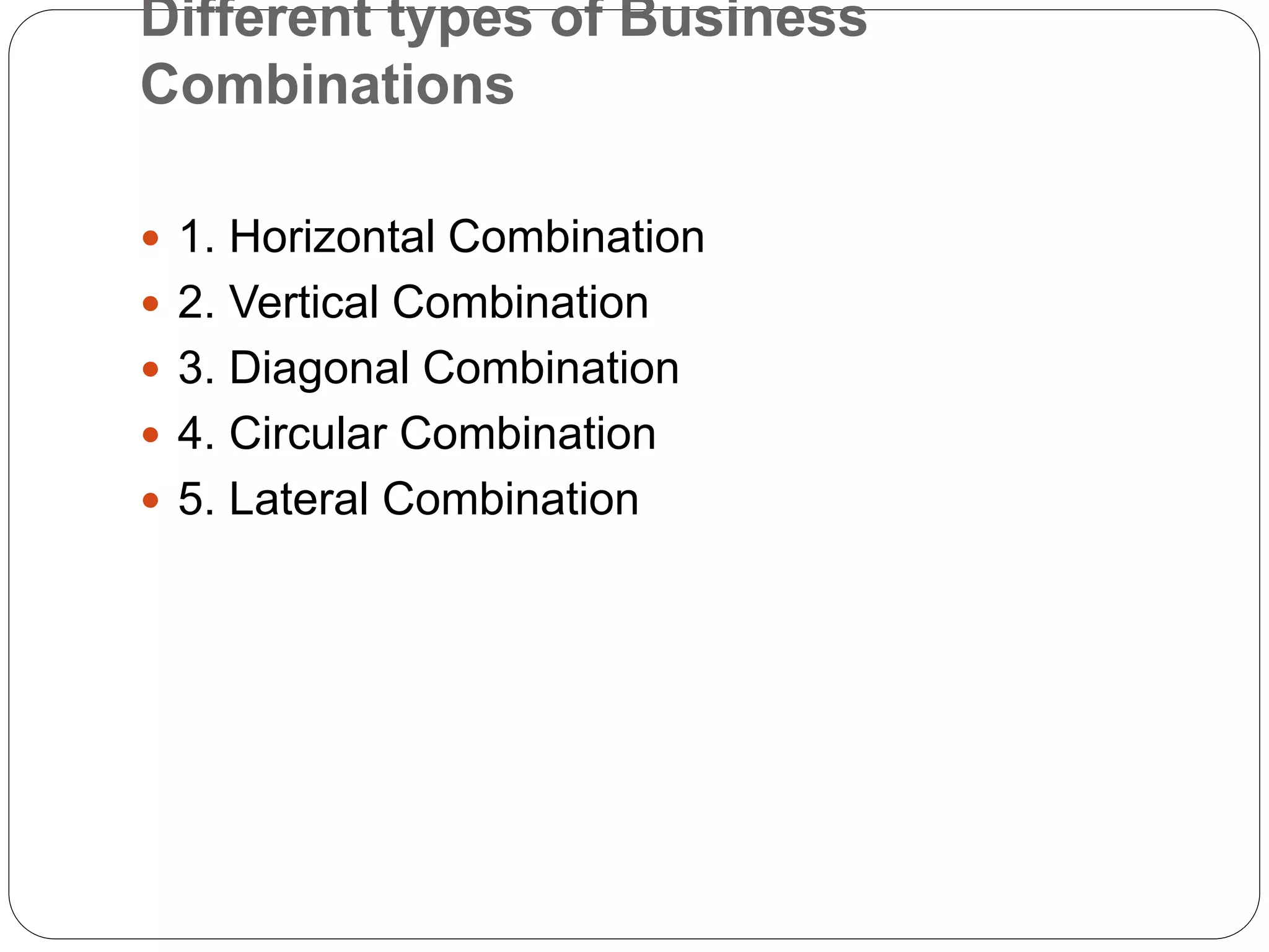 Industrial combination | PPTX
