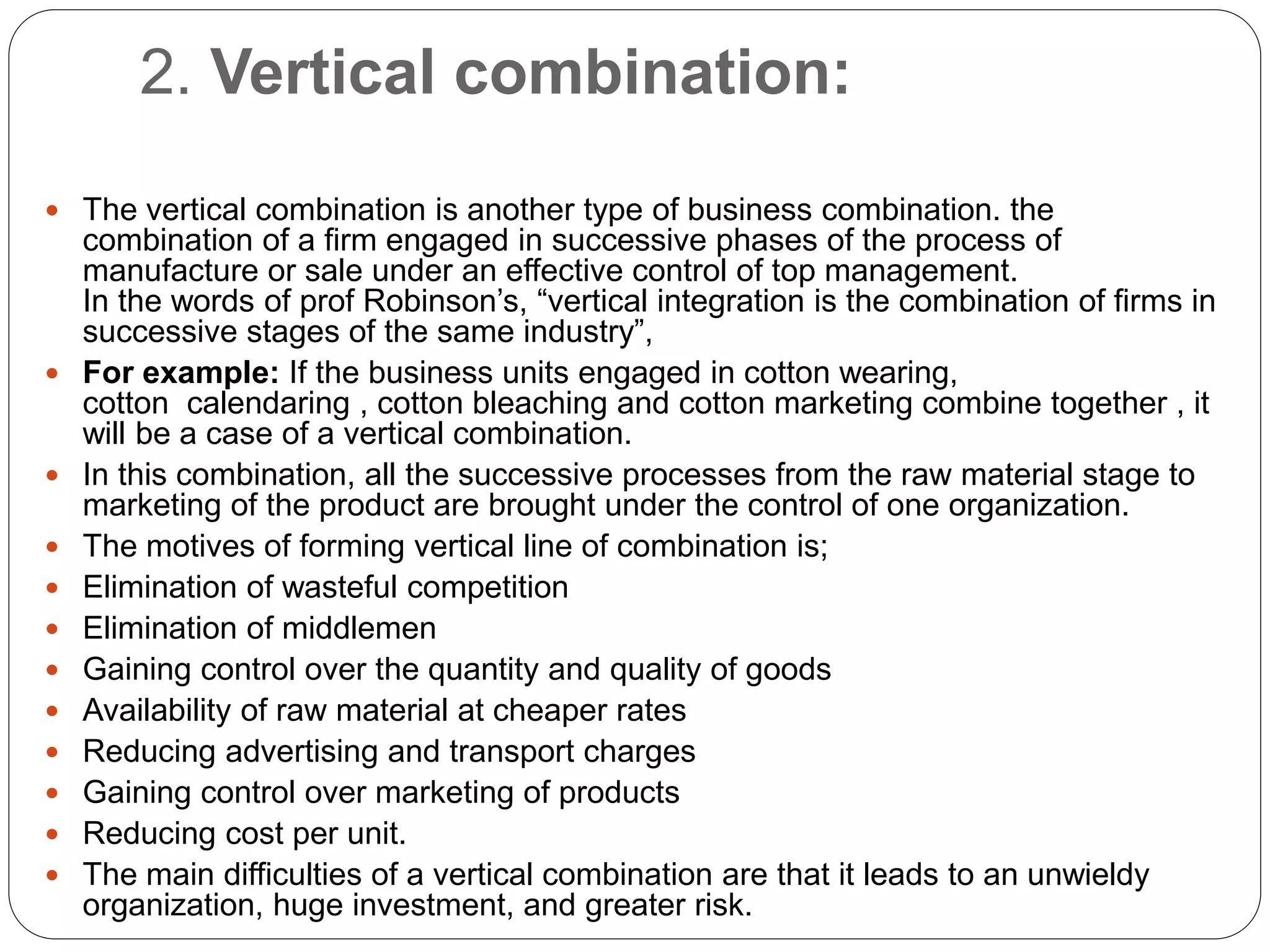 Industrial combination | PPTX