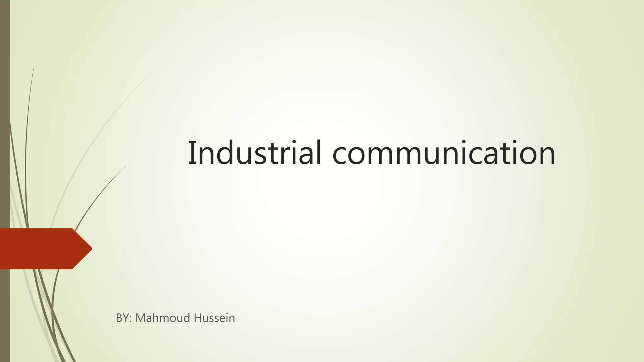 Industrial communication | PPTX