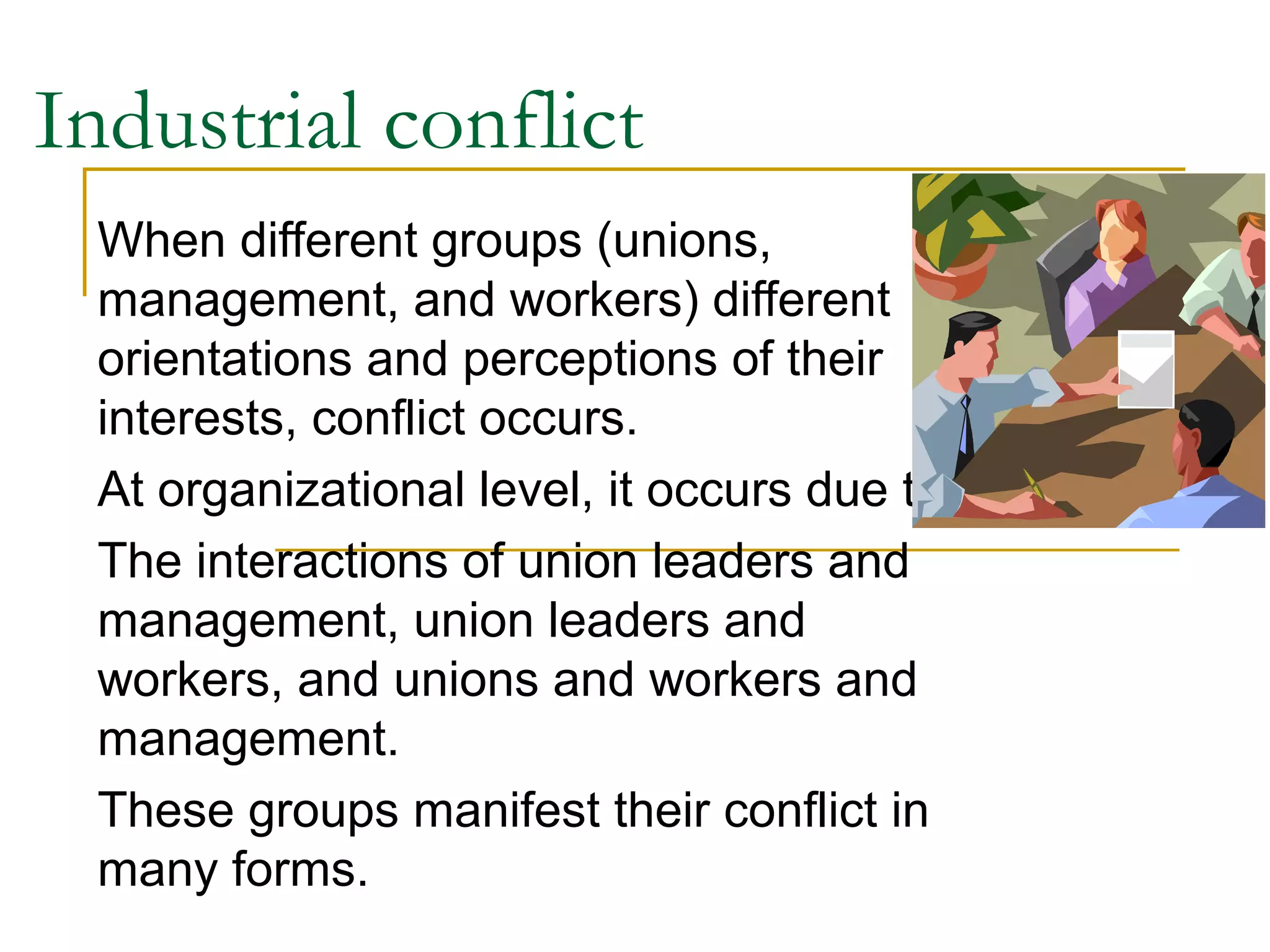 Industrial conflict | PPT