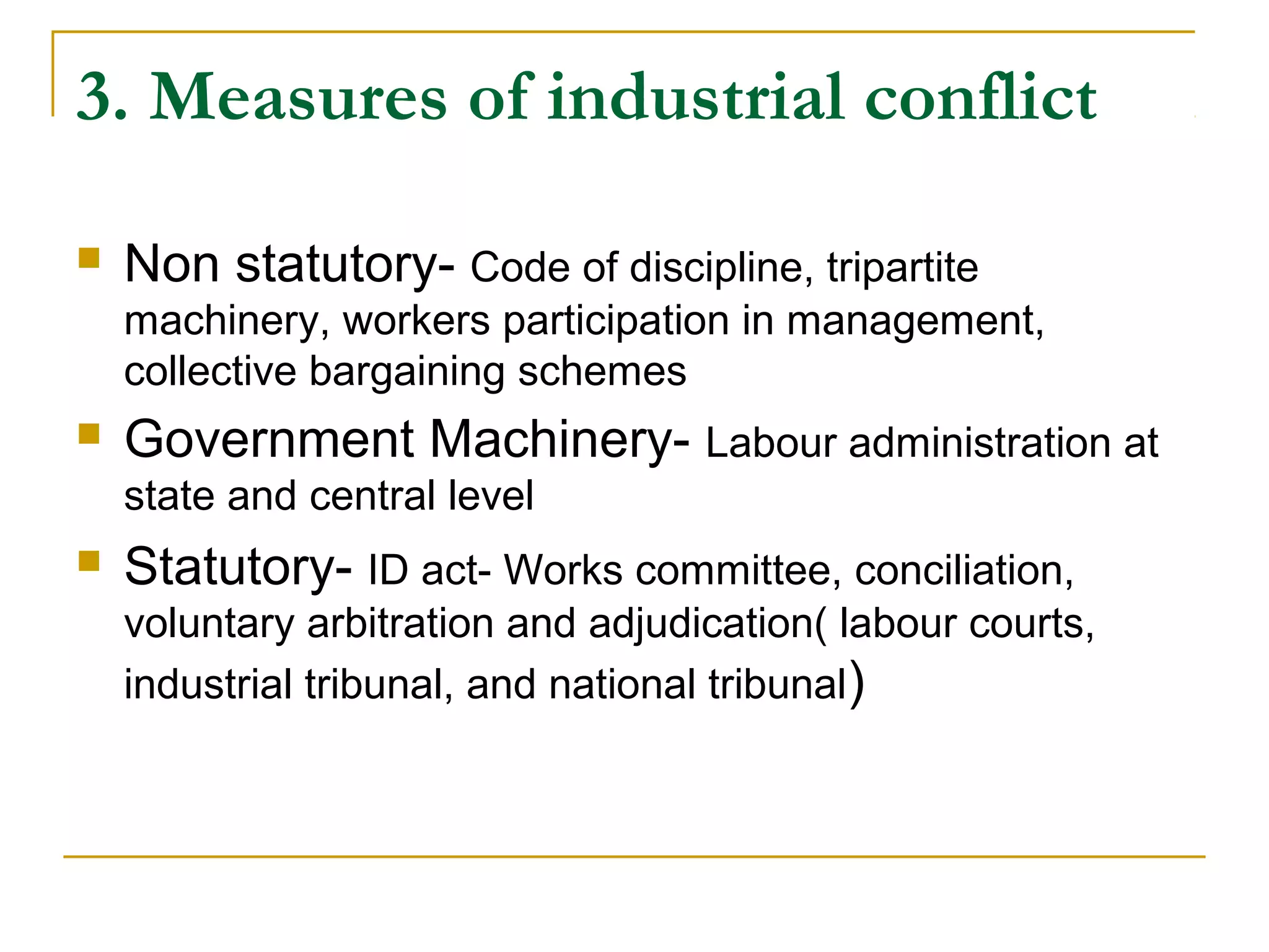 Industrial conflict | PPT