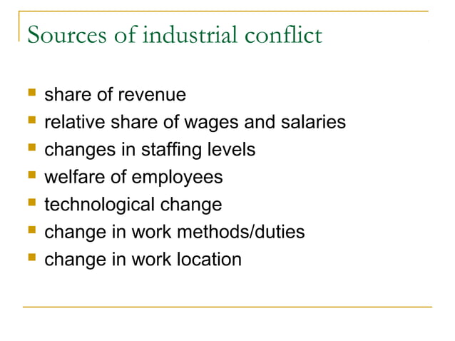 Industrial conflict | PPT