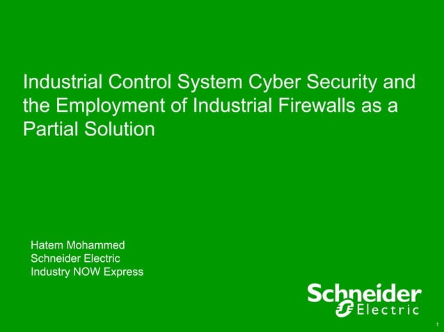 Industrial Control System Cyber Security and the Employment of ...