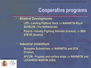 IndustrialCooperation Policy in the Spanish Ministry Defense.ppt