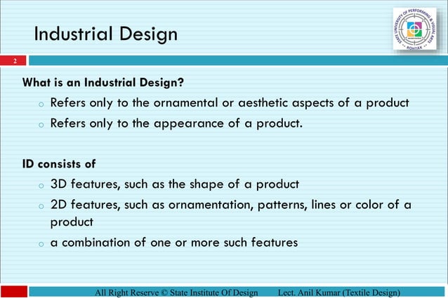 intellectual Property Rights [Industrial design] | PDF