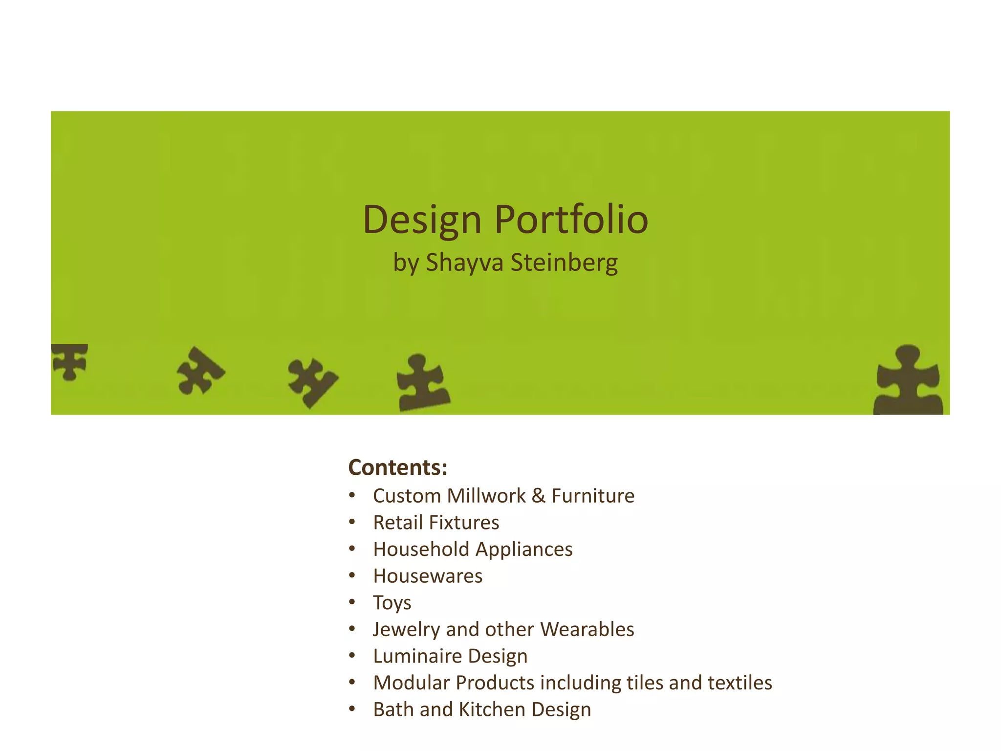 Industrial design: furniture housewares and concepts | PPTX