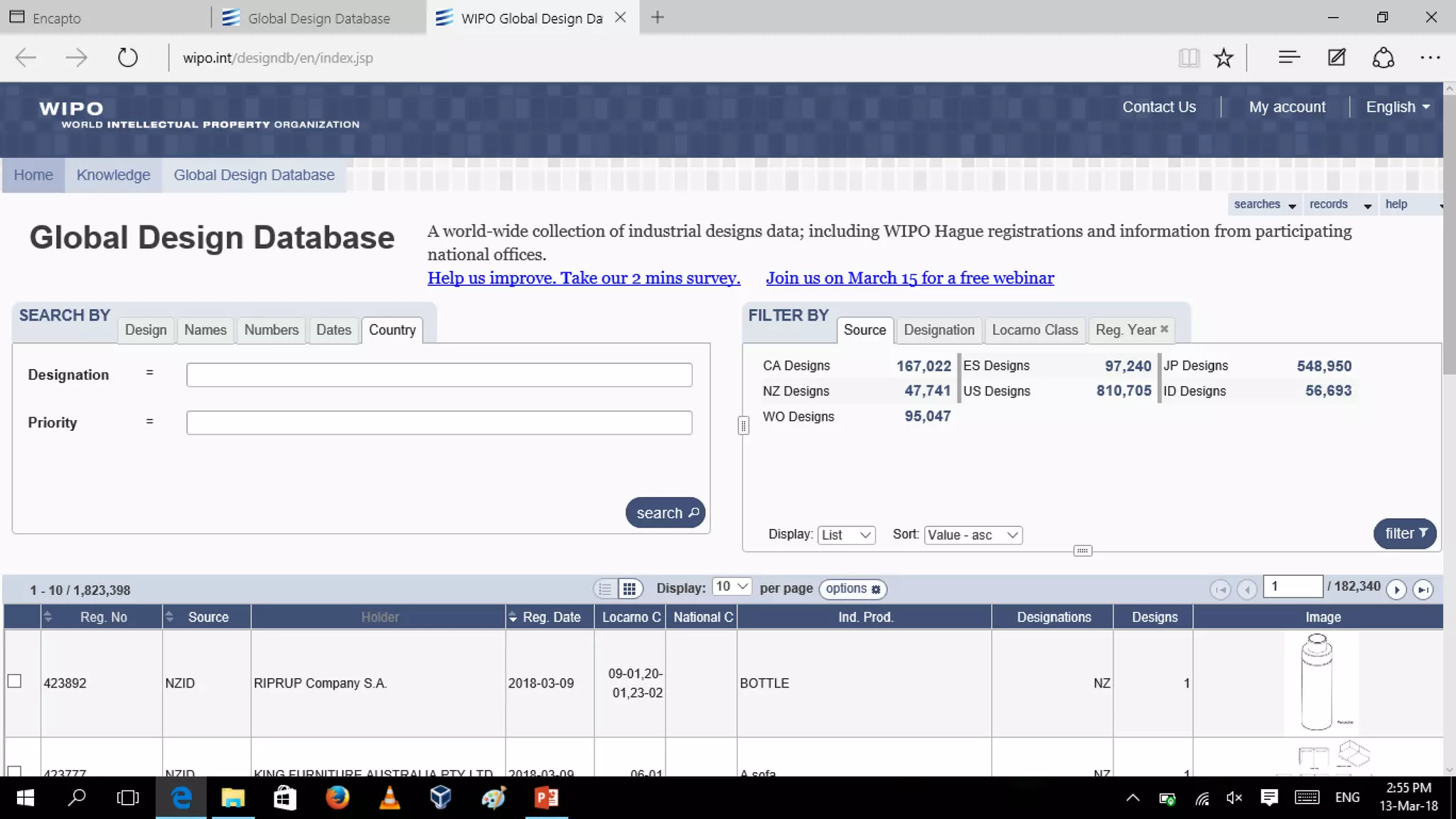 Industrial design database | PPTX
