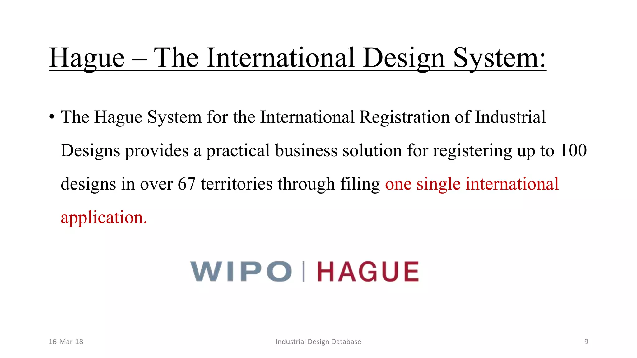 Industrial design database | PPTX