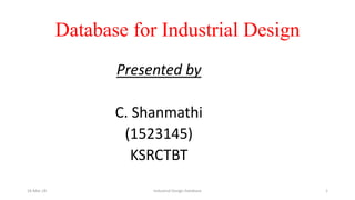 Industrial design database | PPTX