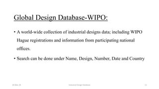 Industrial design database | PPTX