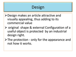 Industrial design ipr | PPTX