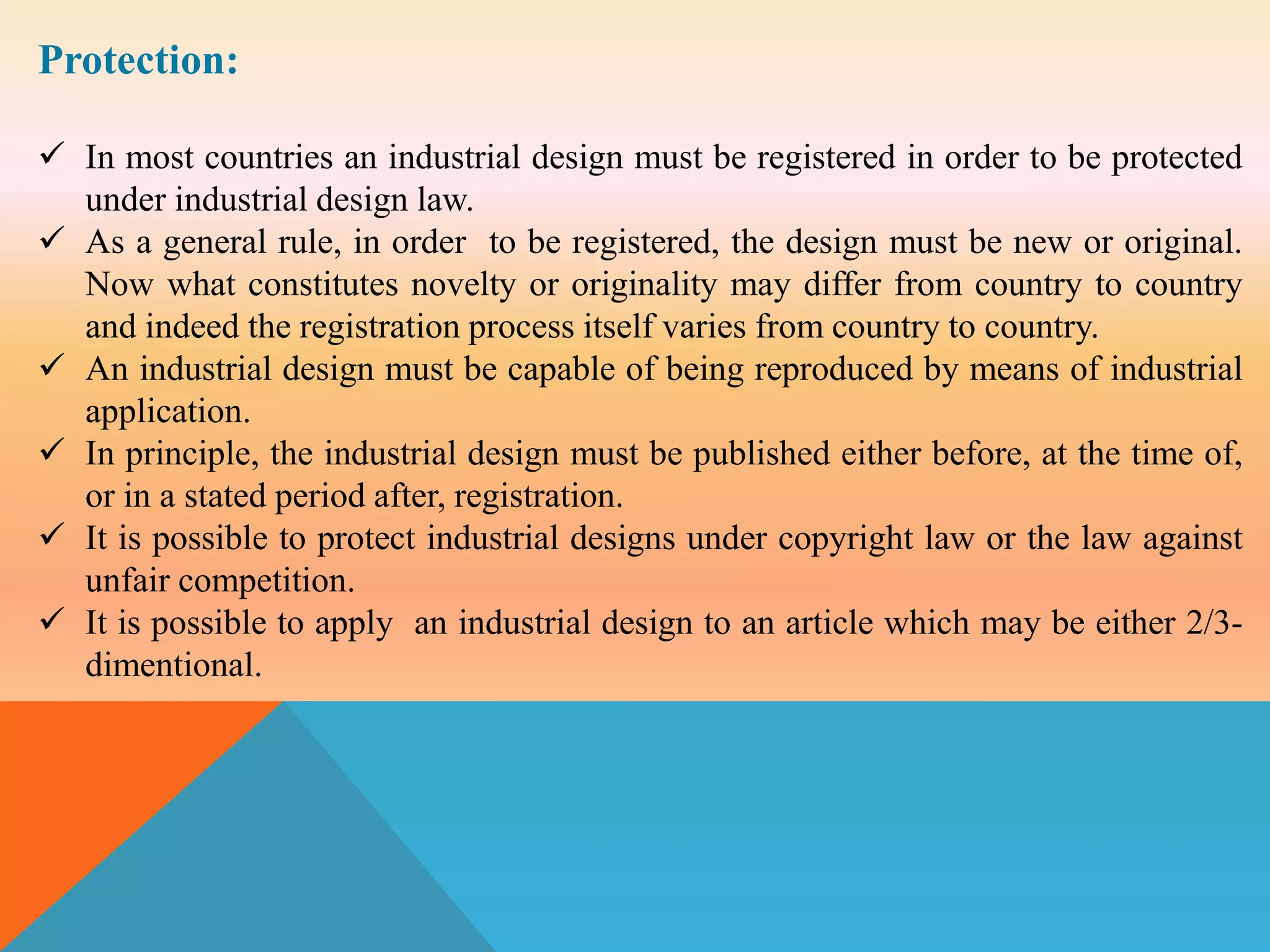 Industrial designs in IPR | PPTX