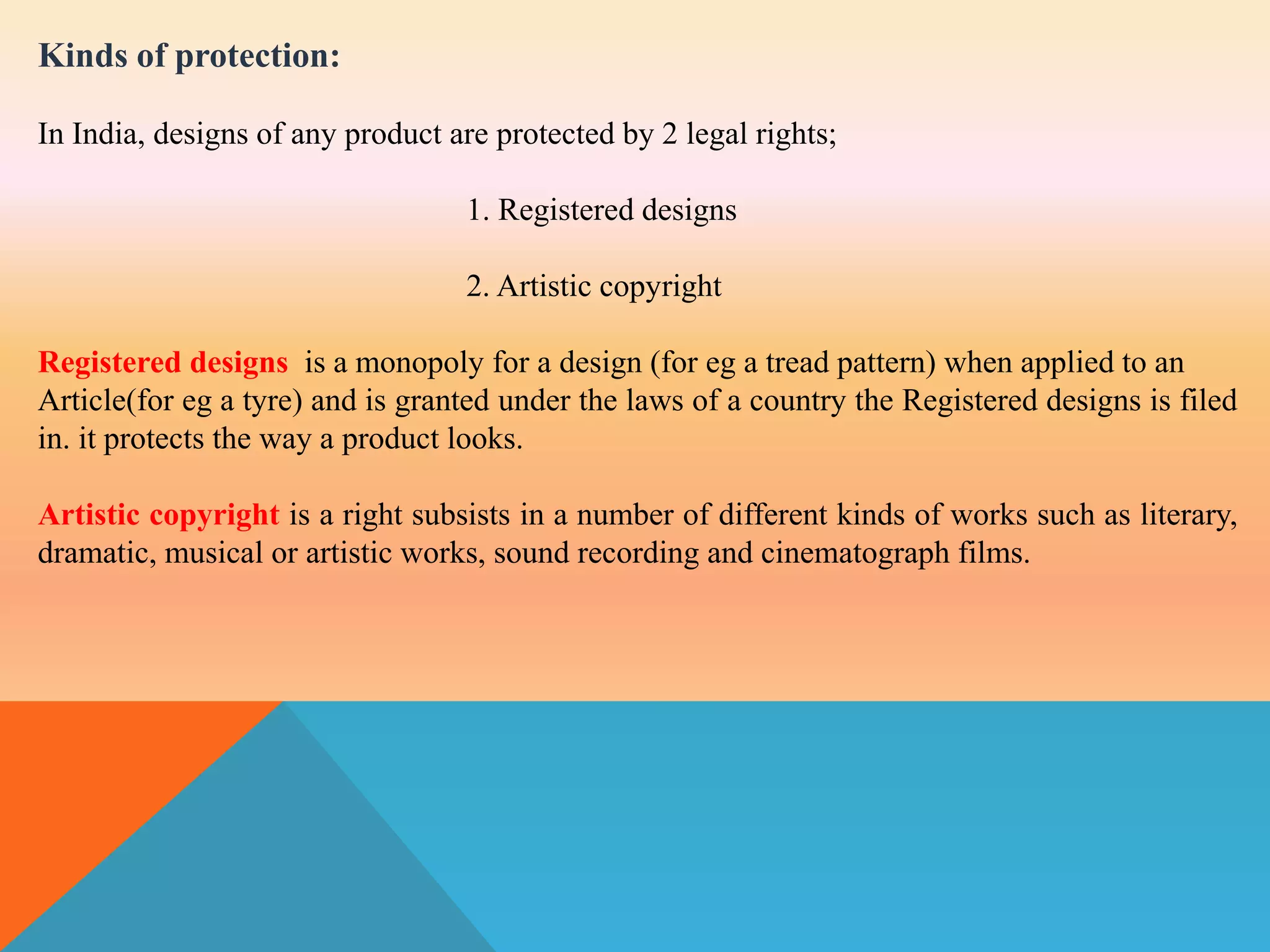 Industrial designs in IPR | PPTX