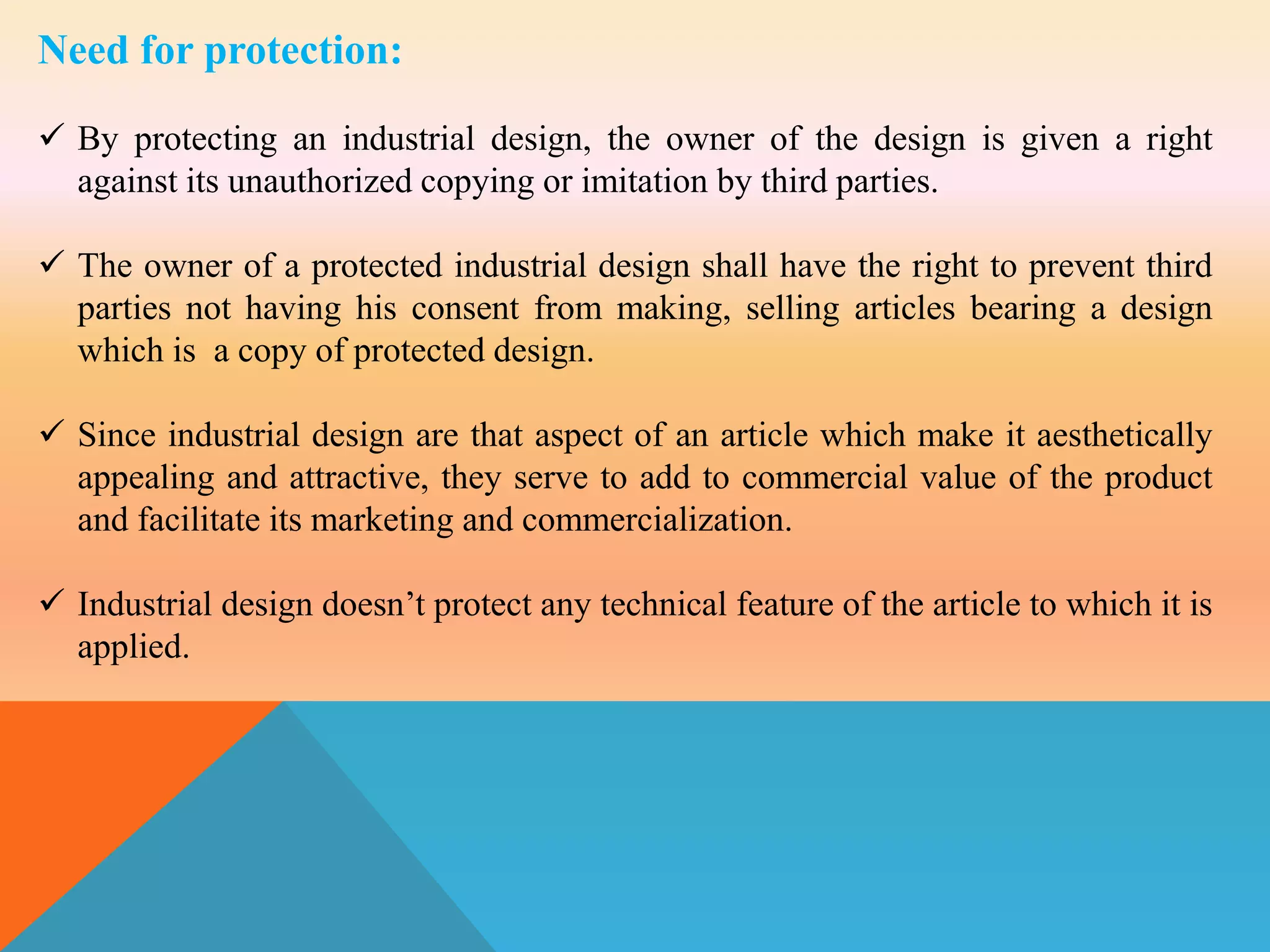 Industrial designs in IPR | PPTX