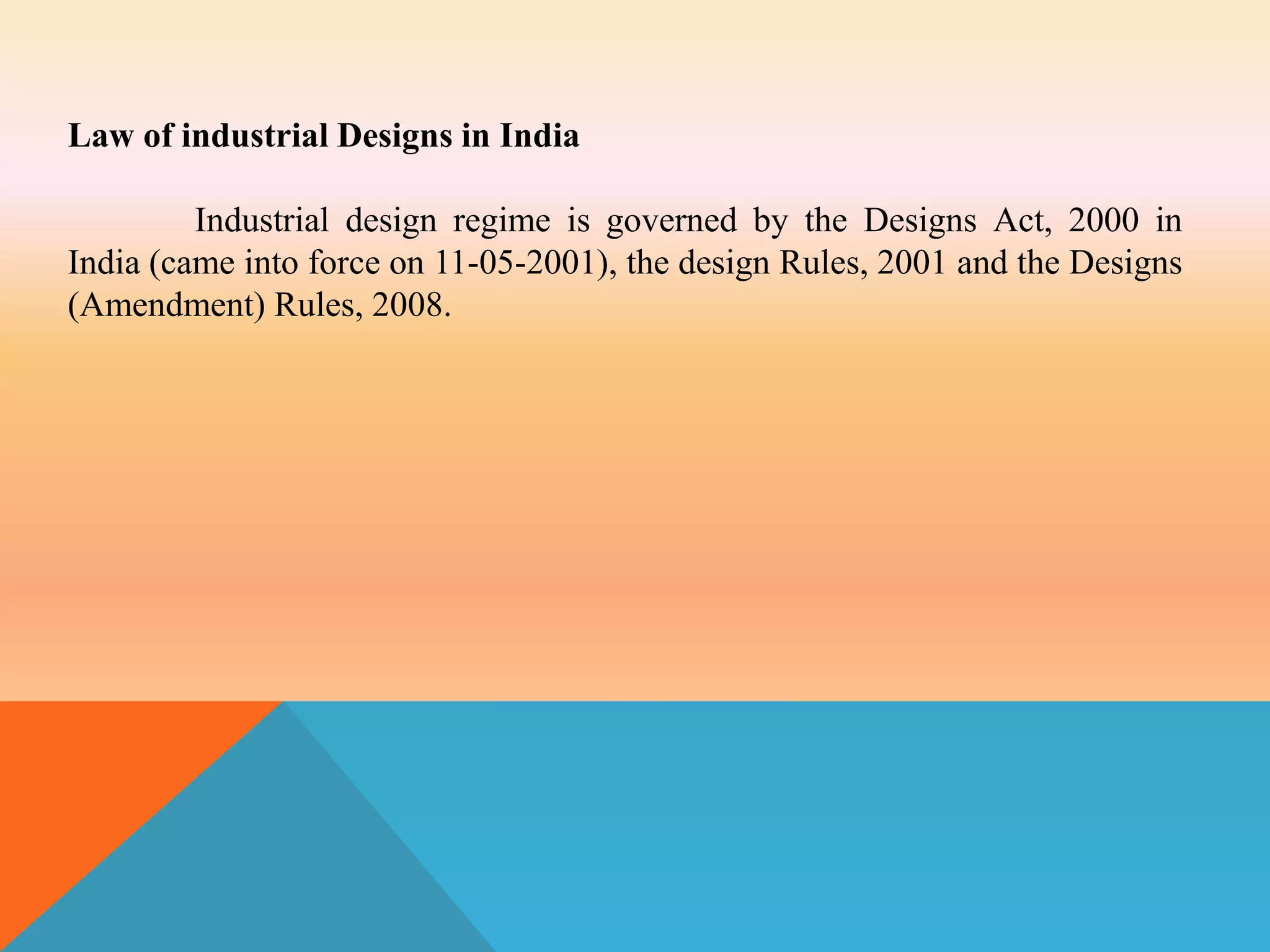 Industrial designs in IPR | PPTX