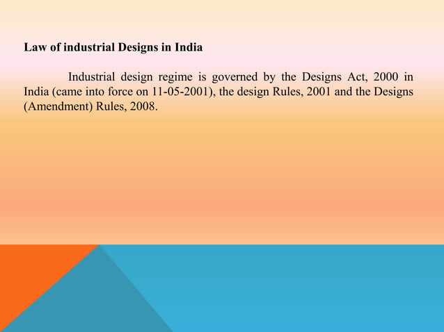 Industrial designs in IPR | PPTX
