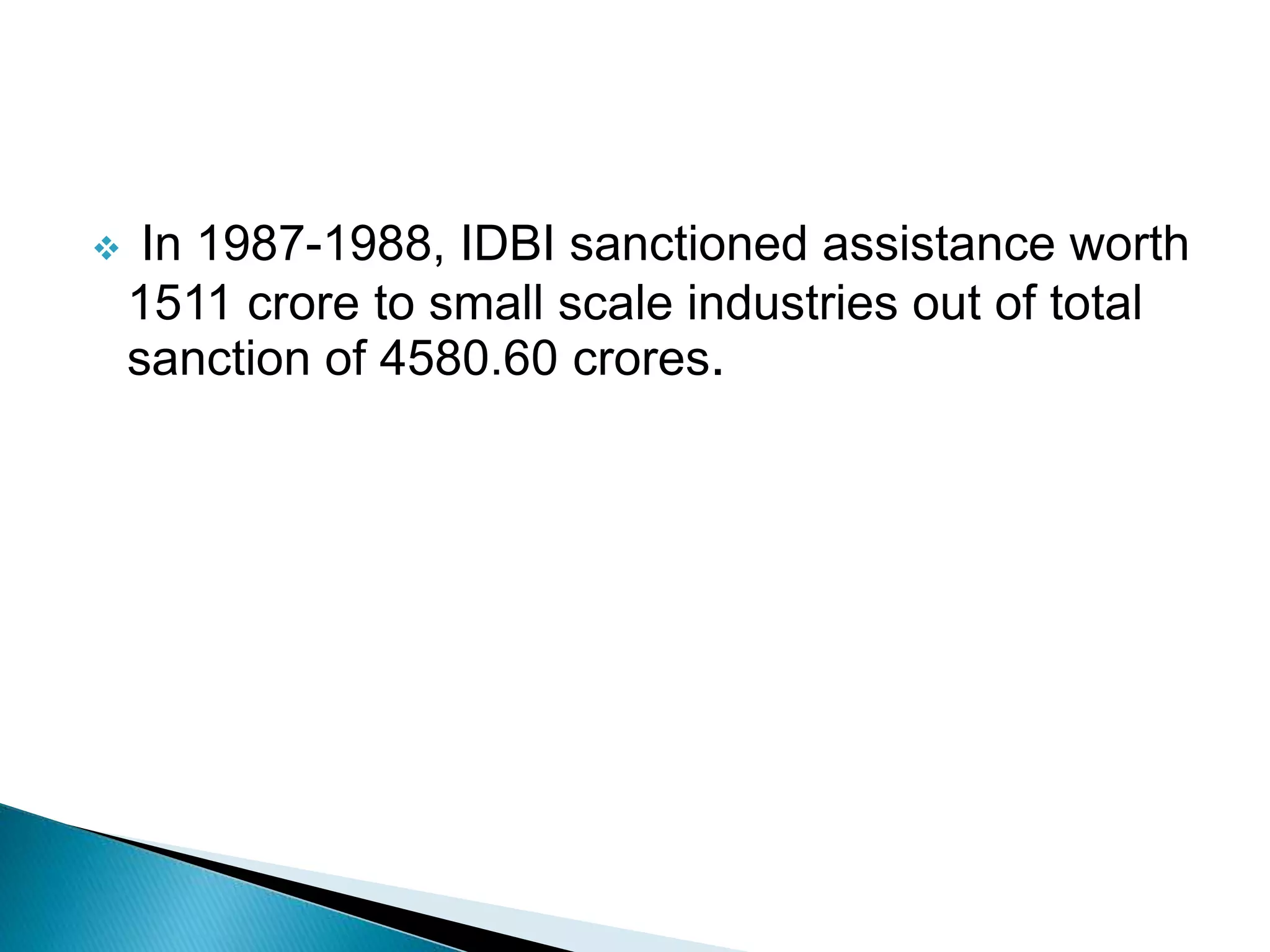 Industrial development bank of india (idbi) | PPTX | Business Banking ...