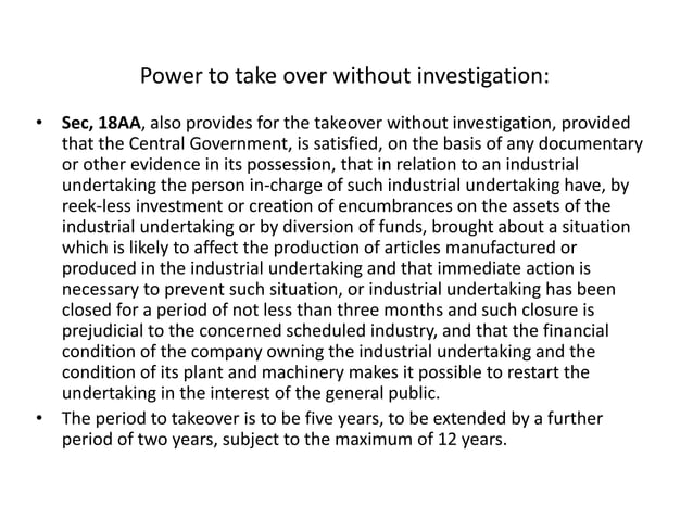 Industrial development & regulation act 1951 | PPTX | Industrial ...