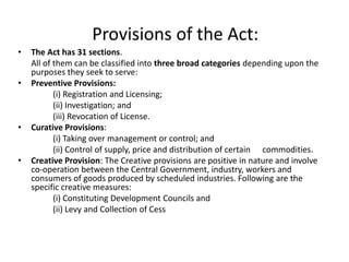 Industrial development & regulation act 1951 | PPTX