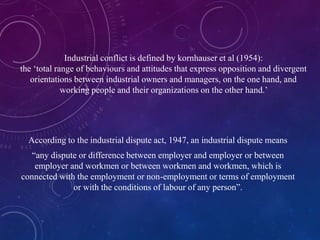 Industrial dispute | PPTX | Law