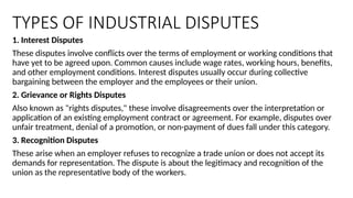 Topic Industrial Dispute Act, 1947 (Detailed PPT) | PPTX